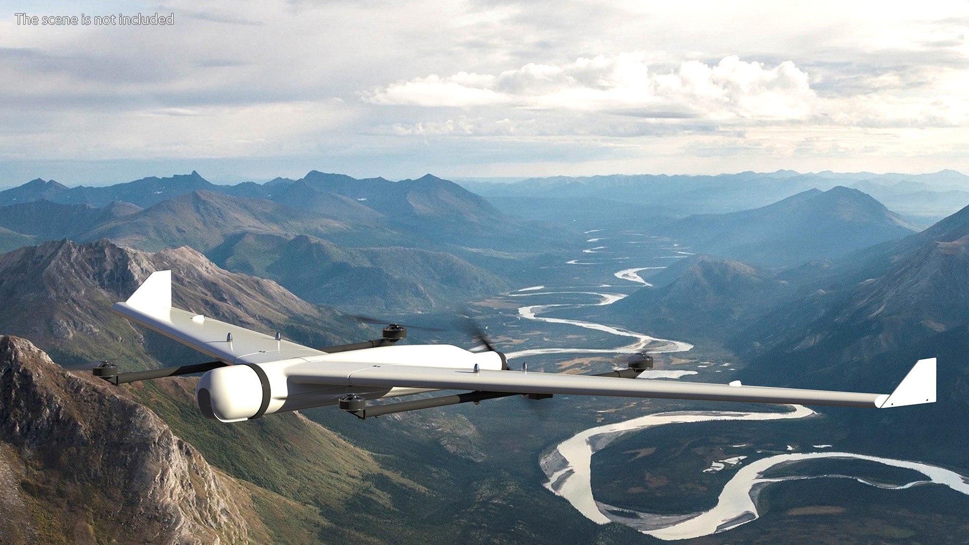 3D ZALA VTOL Unmanned Aerial Vehicle Rigged - TurboSquid 2041102