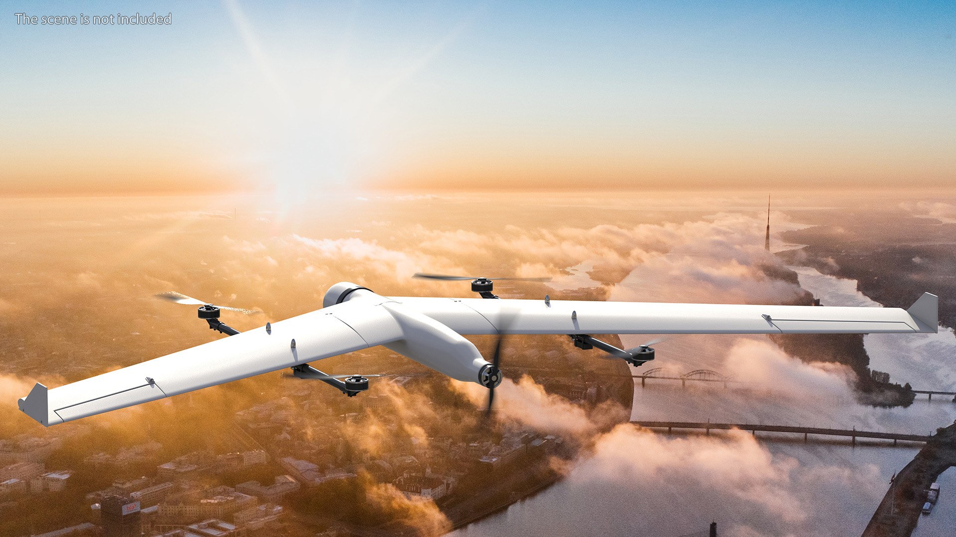 3D ZALA VTOL Unmanned Aerial Vehicle Rigged - TurboSquid 2041102