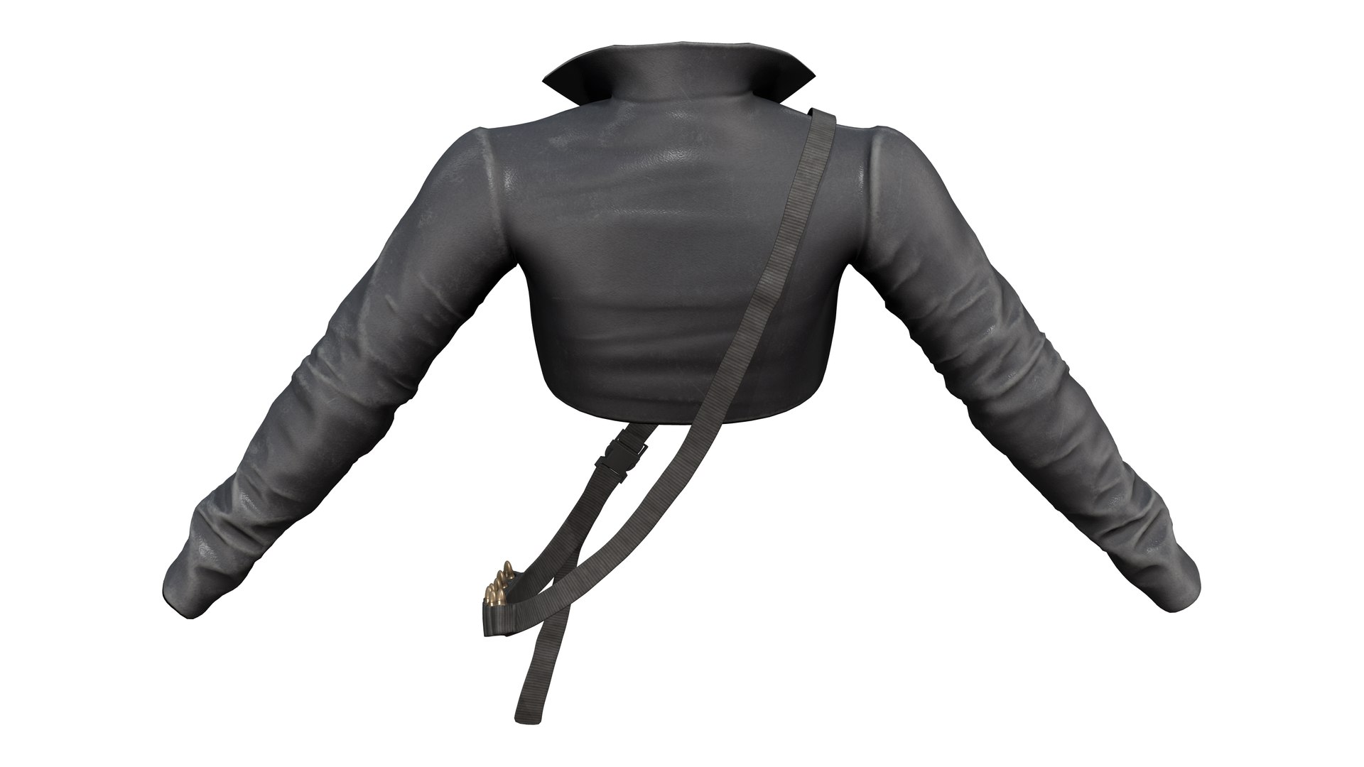 Cyber Cop Cropped Leather Jacket Model - TurboSquid 1980256