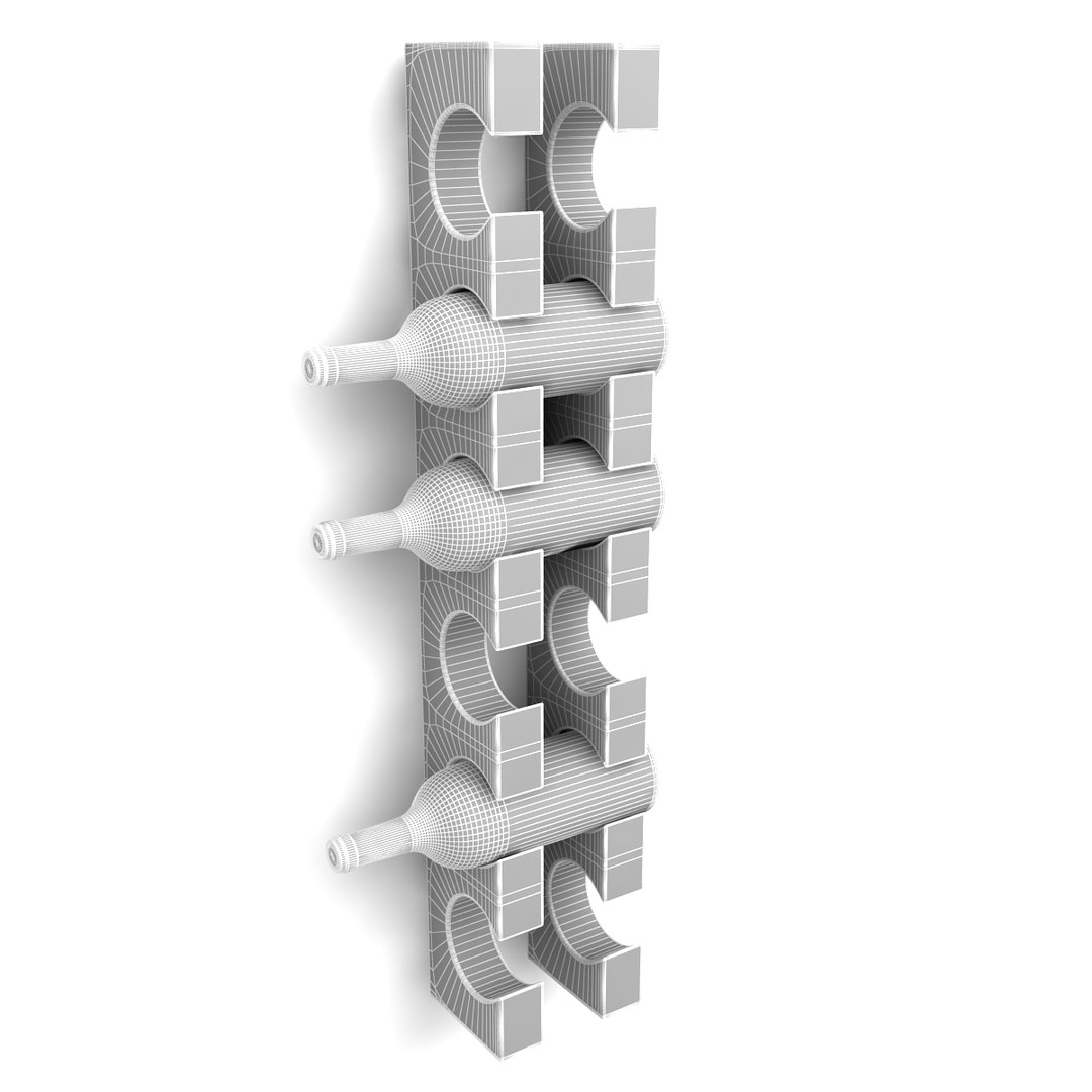 Wine Rack 3d Model