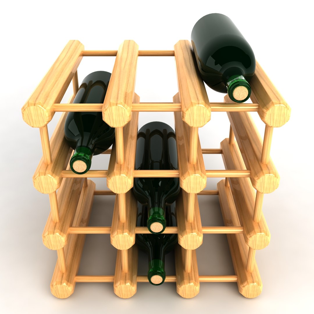 Wine Rack 3d Model