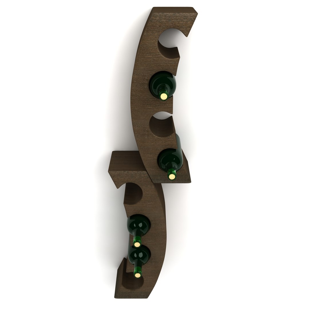 Wine Rack 3d Model