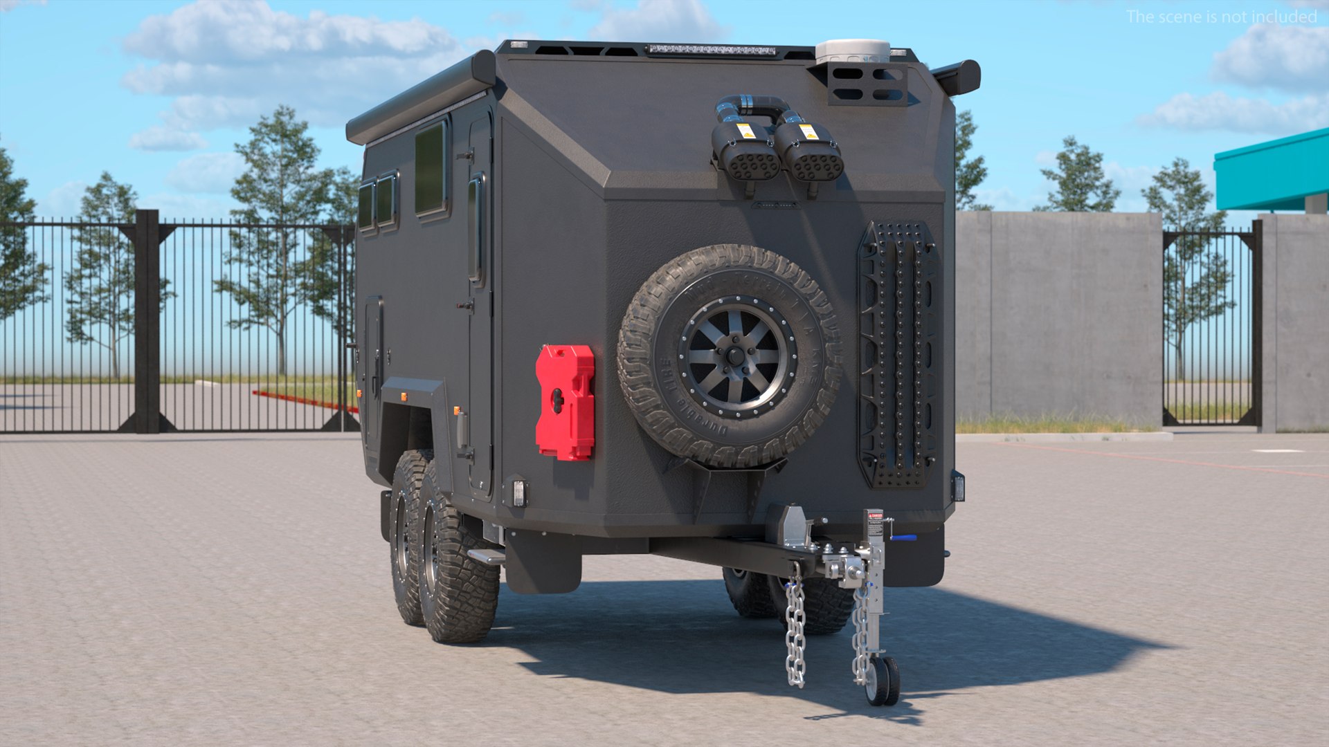 3D Expedition Mobile Home Black Model - TurboSquid 2279681