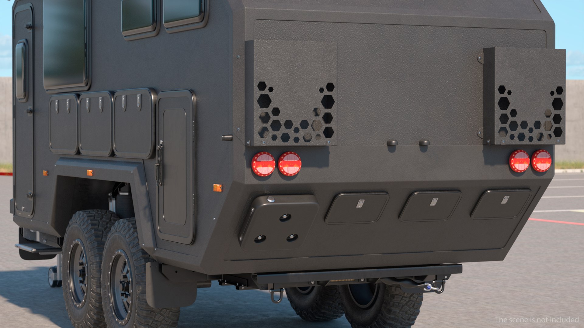 3D Expedition Mobile Home Black Model - TurboSquid 2279681