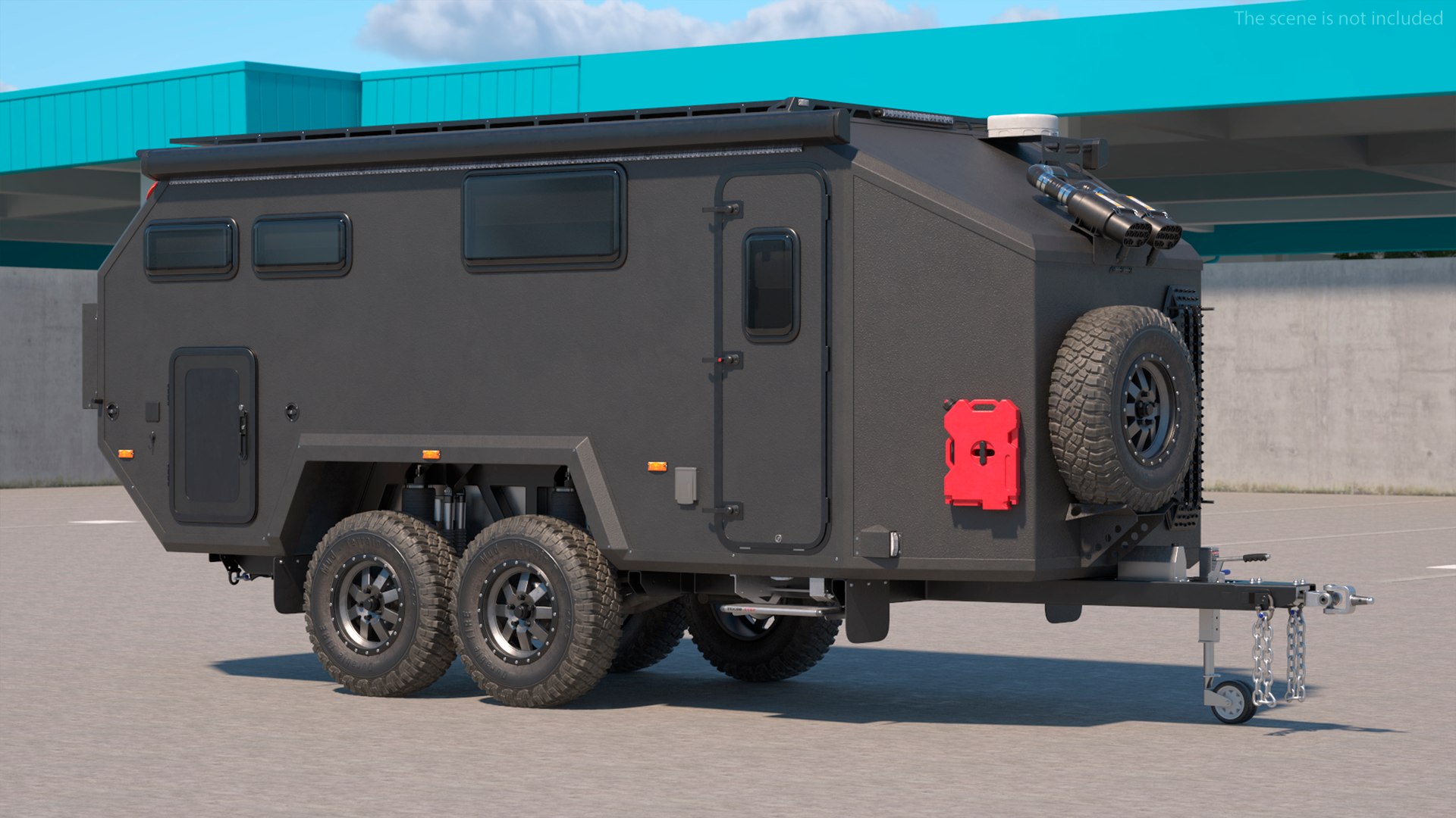 3D Expedition Mobile Home Black Model - TurboSquid 2279681