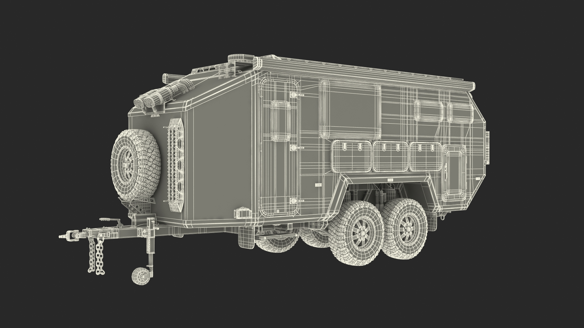 3D Expedition Mobile Home Black Model - TurboSquid 2279681