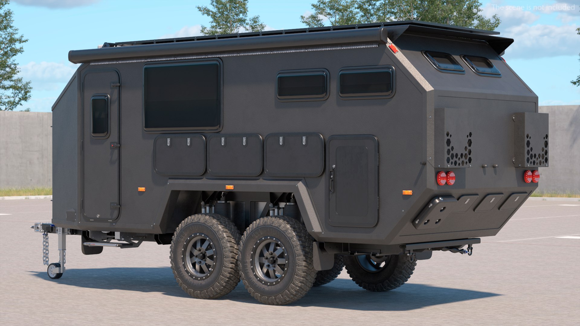 3D Expedition Mobile Home Black Model - TurboSquid 2279681