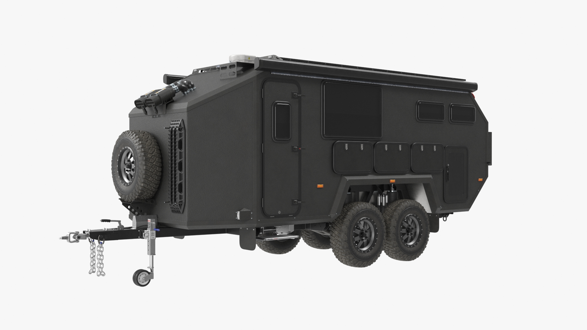 3D Expedition Mobile Home Black Model - TurboSquid 2279681