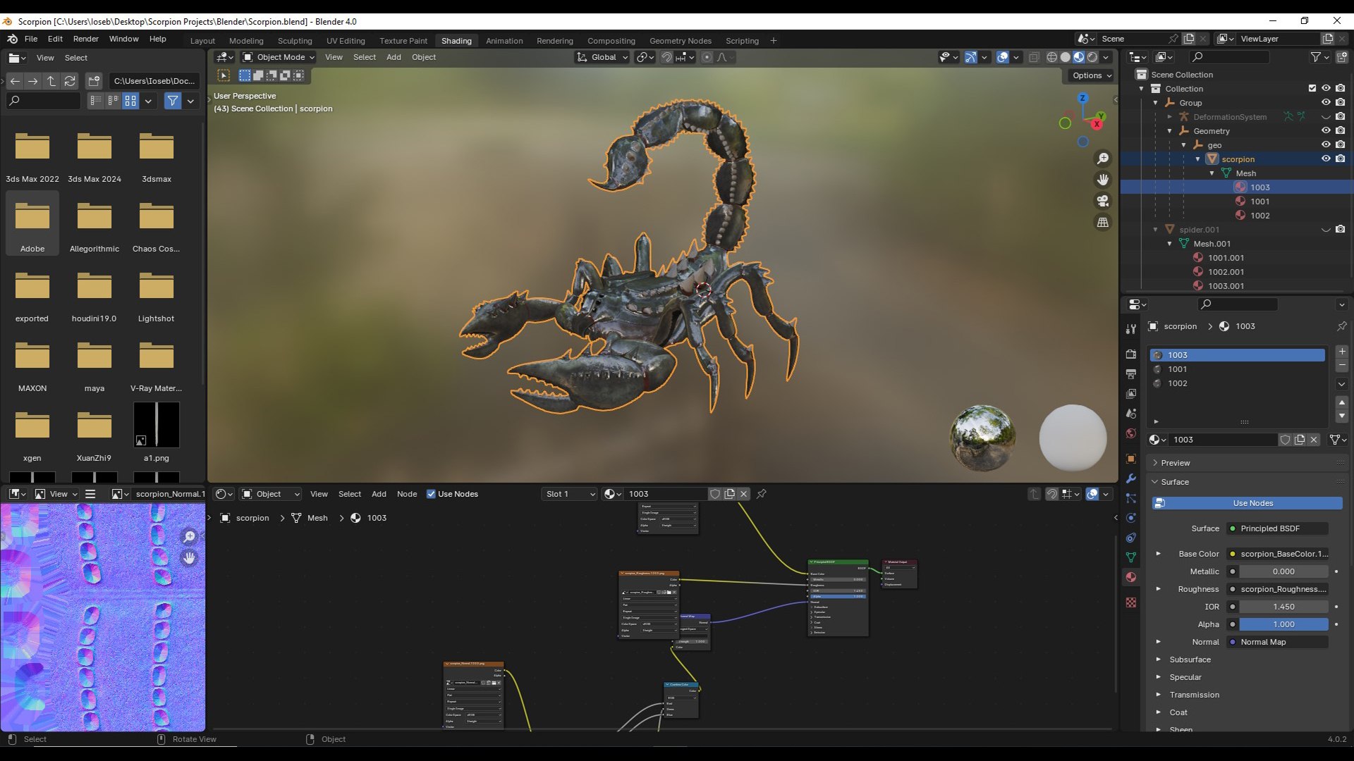 Scorpion Animation And Texture Pack 3D Model Model - TurboSquid 2316843