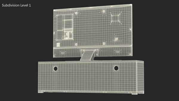 3D modern tv stand - TurboSquid 1603263
