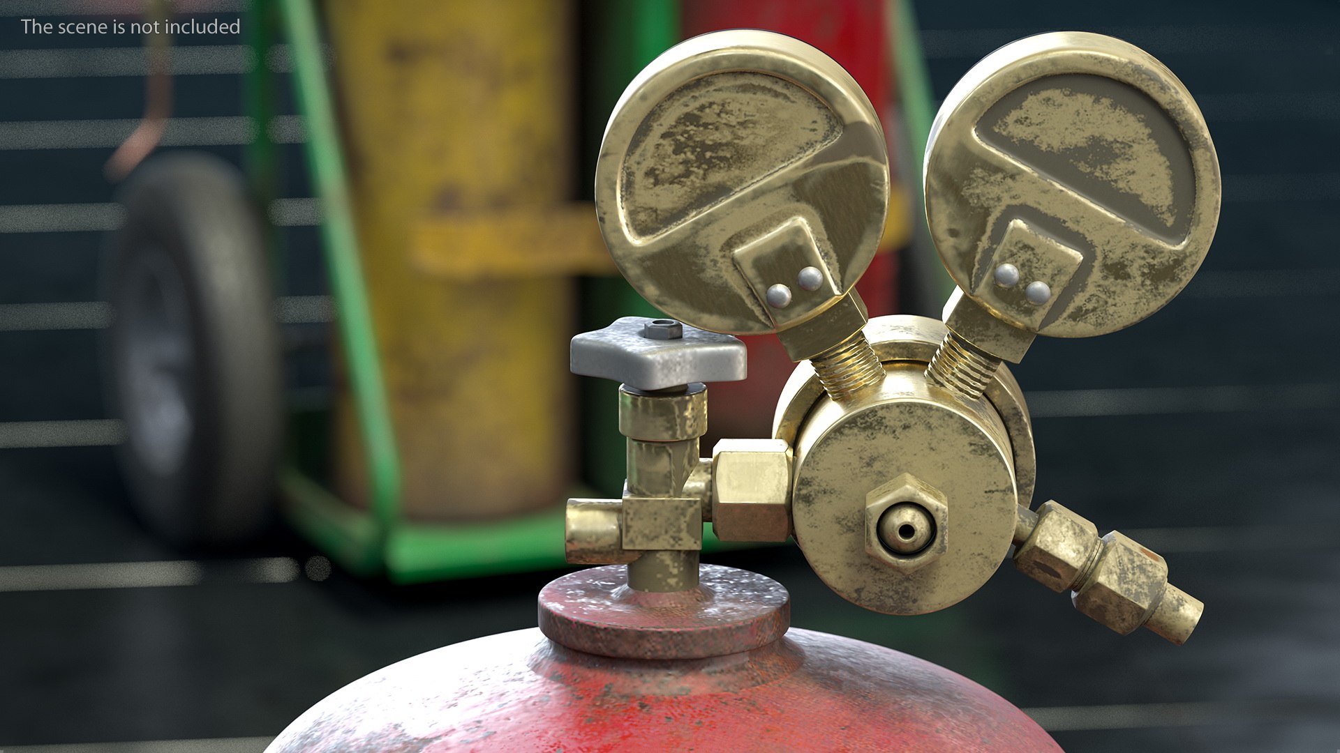Acetylene Gas Cylinder Regulator 3D Model - TurboSquid 1623286
