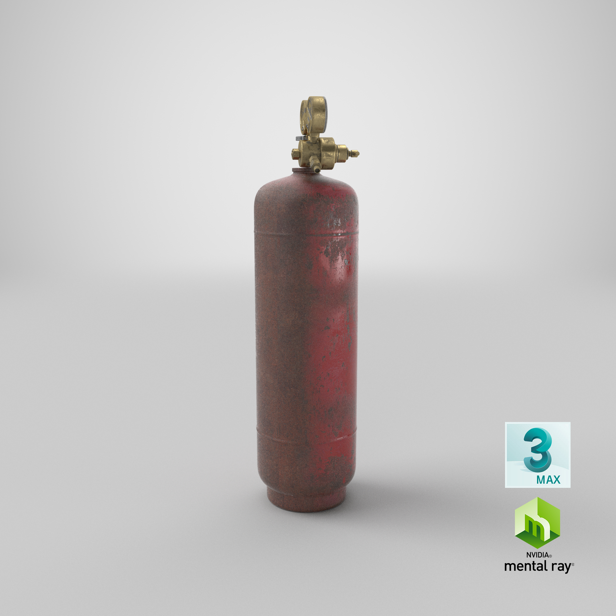 Acetylene gas cylinder regulator 3D model - TurboSquid 1623286