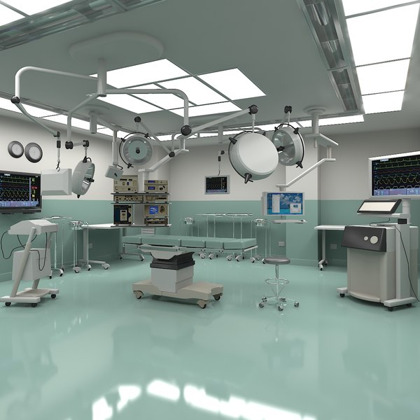 3d model hospital room