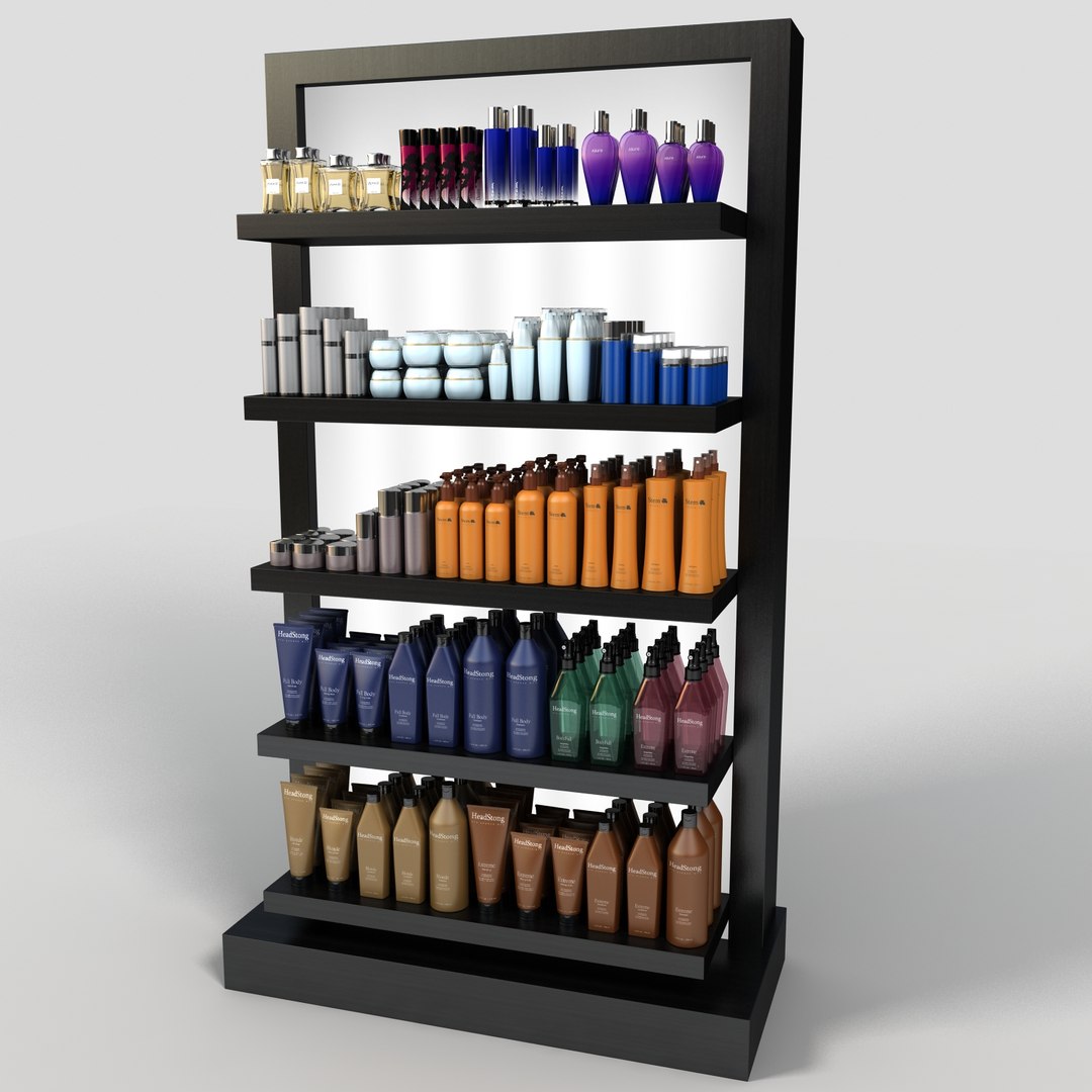 3ds cosmetic display rack