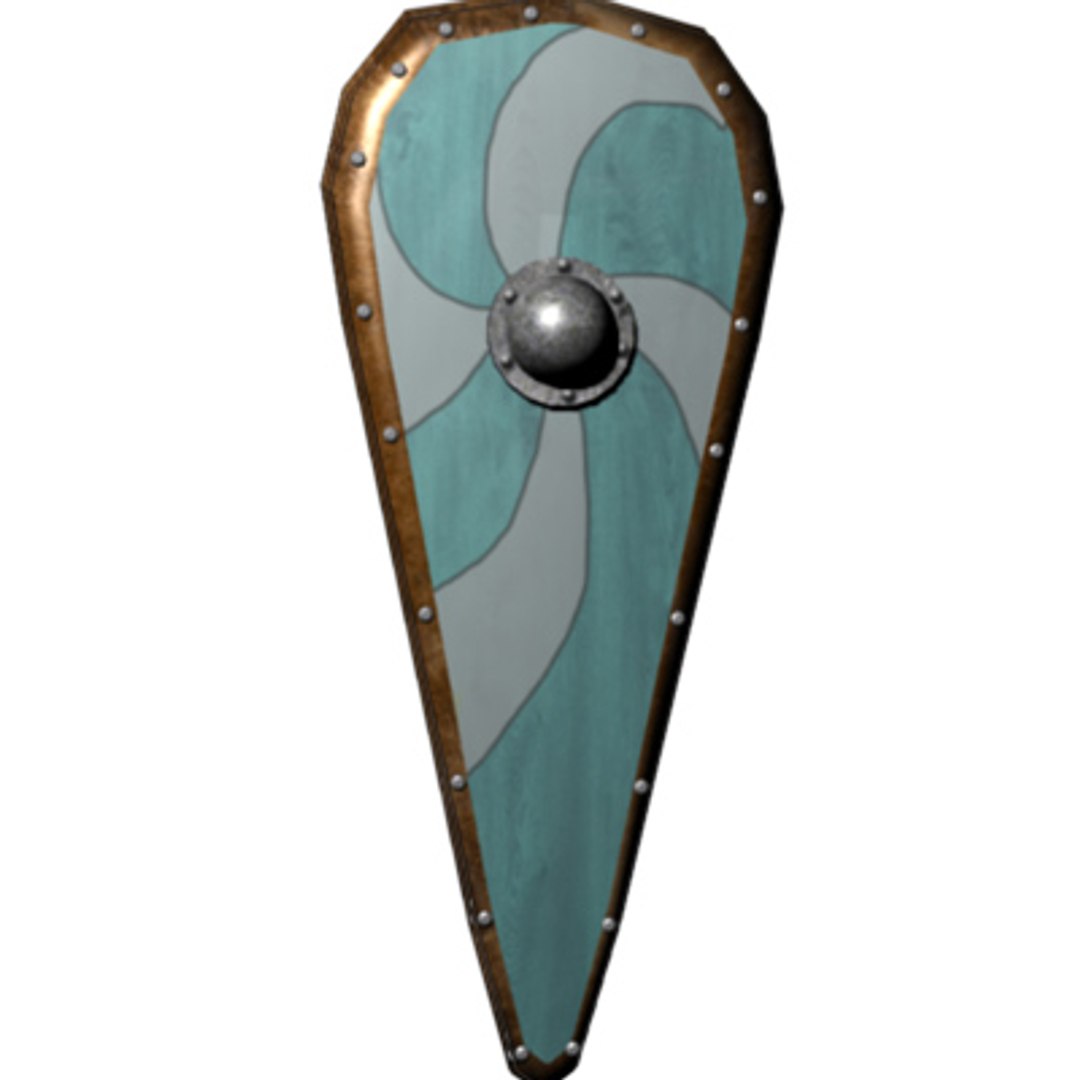 3d Model Kite Shield