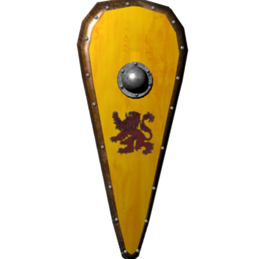 3d Model Kite Shield