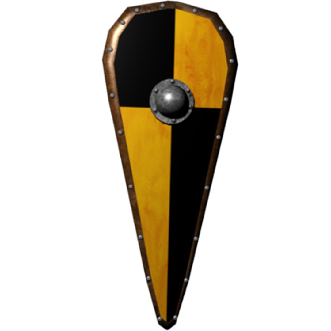 3d Model Kite Shield