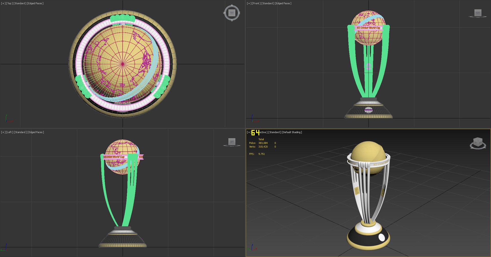 Icc Cricket World Cup 3D Model - TurboSquid 1408110