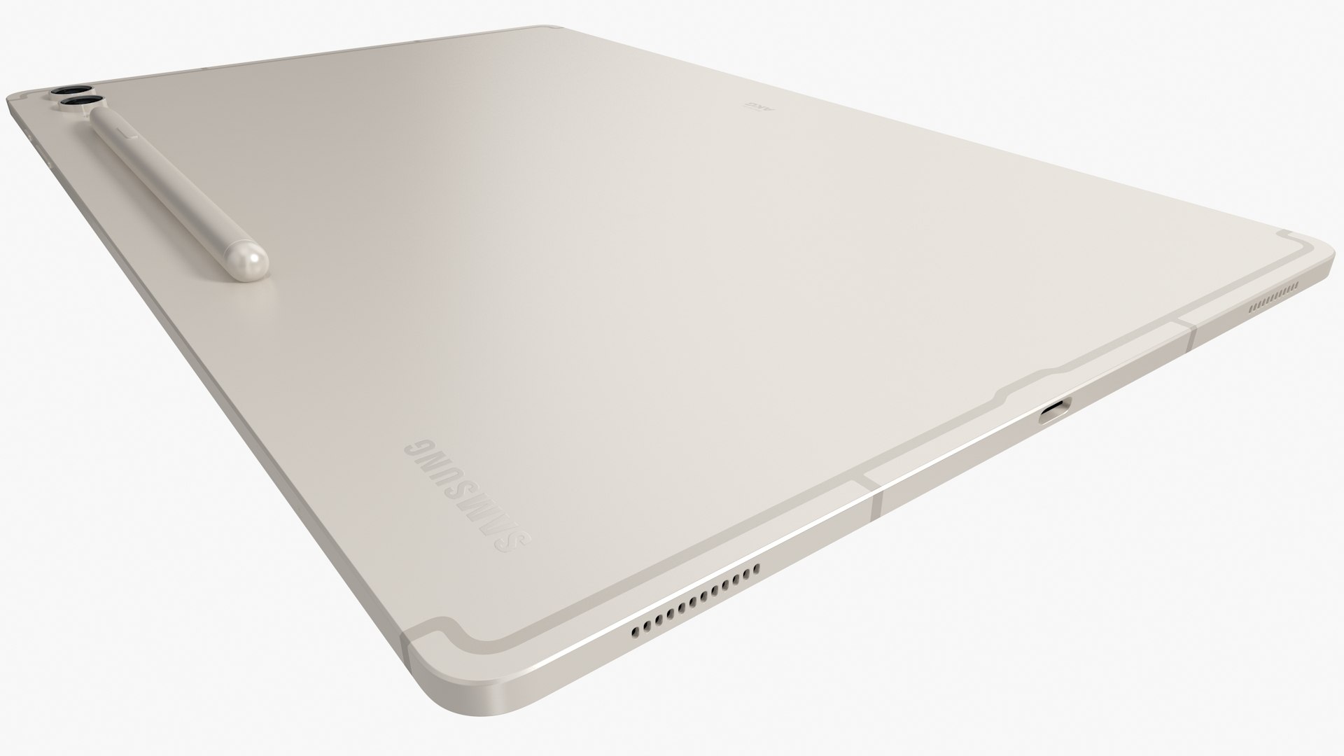 3D Samsung Galaxy Tab S9 Ultra Beige Model - TurboSquid 2109607