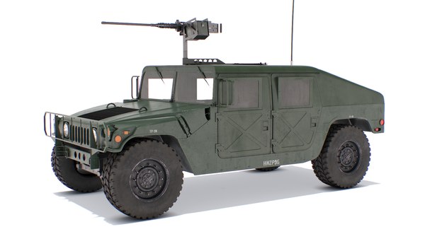 modelo 3d Humvee militar con sistema de armas montado - TurboSquid 2389414
