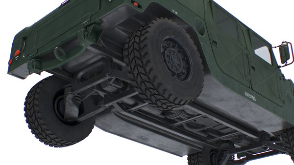 modelo 3d Humvee militar con sistema de armas montado - TurboSquid 2389414