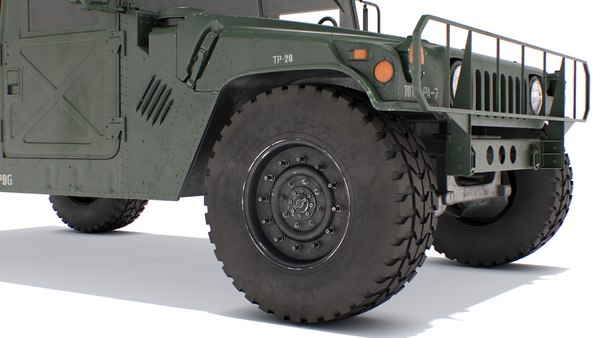 modelo 3d Humvee militar con sistema de armas montado - TurboSquid 2389414