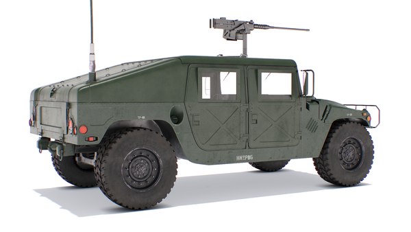 modelo 3d Humvee militar con sistema de armas montado - TurboSquid 2389414
