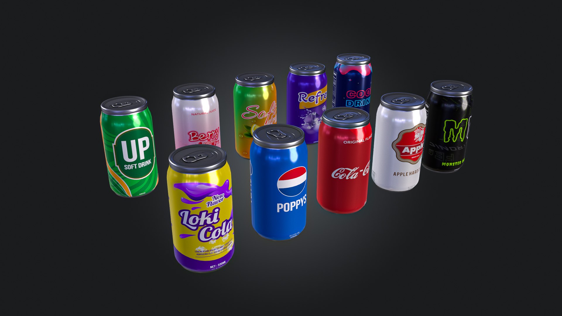 3D Can Of Soda Model - TurboSquid 2138699