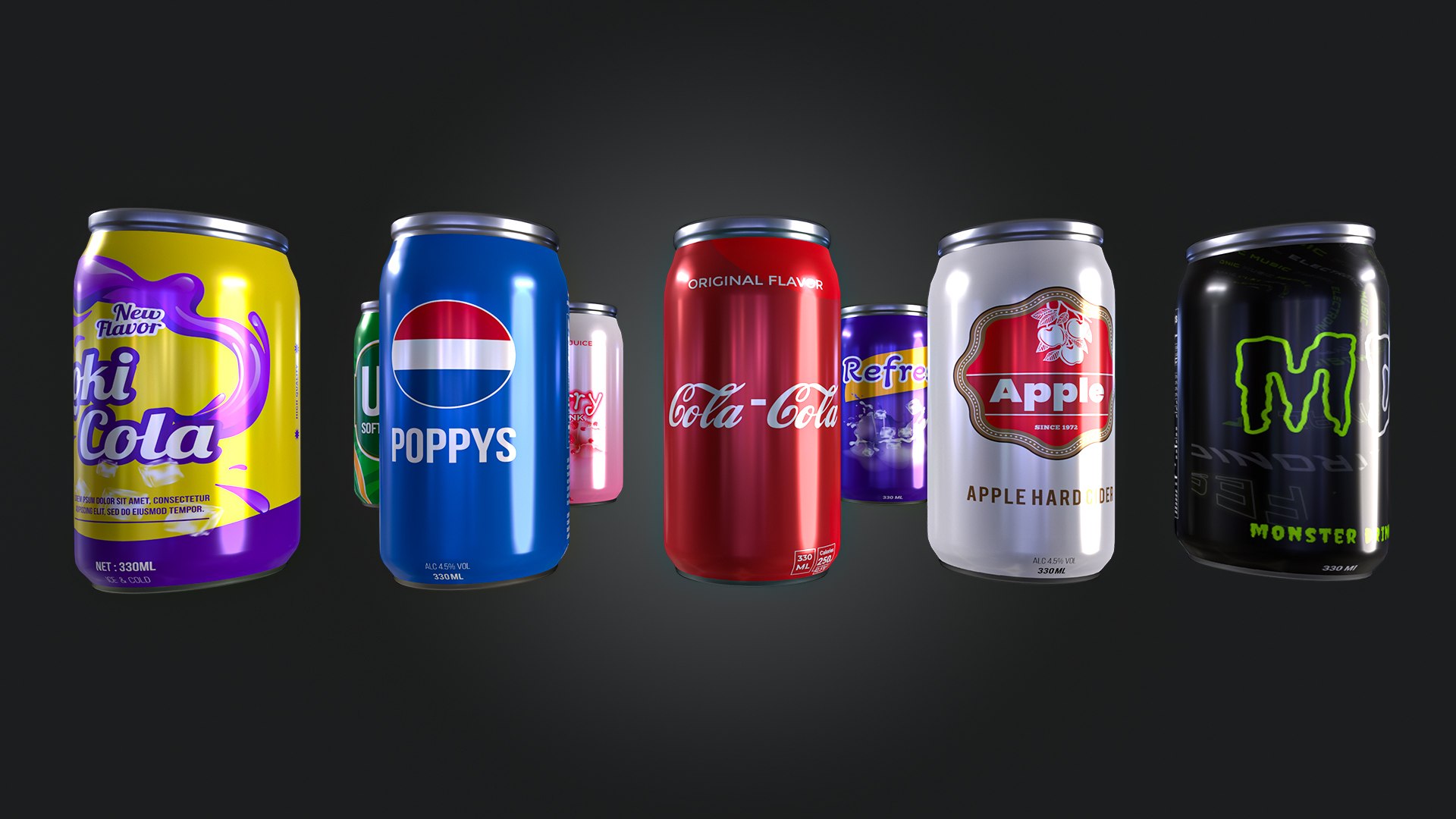 3D Can Of Soda Model - TurboSquid 2138699