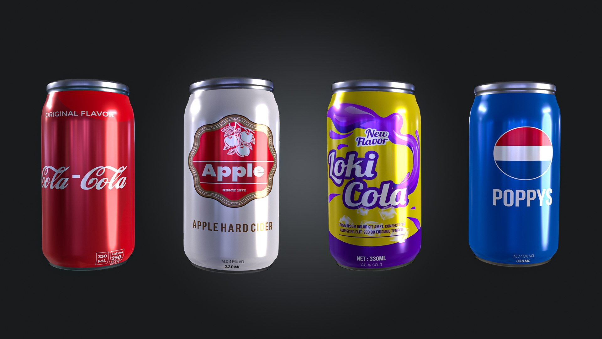 3D Can Of Soda Model - TurboSquid 2138699