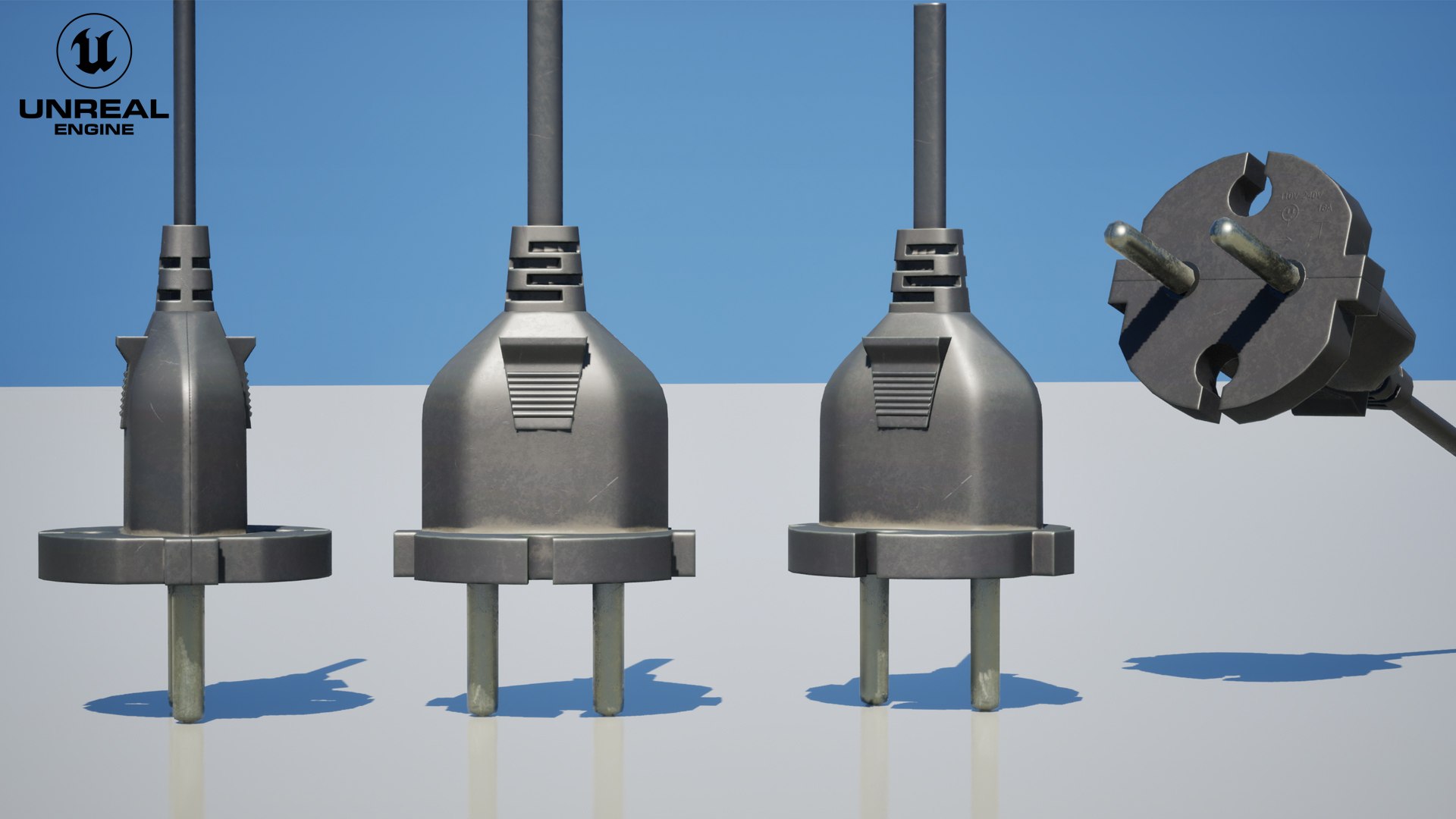 3D European Electrical Plug Type C - TurboSquid 2276328