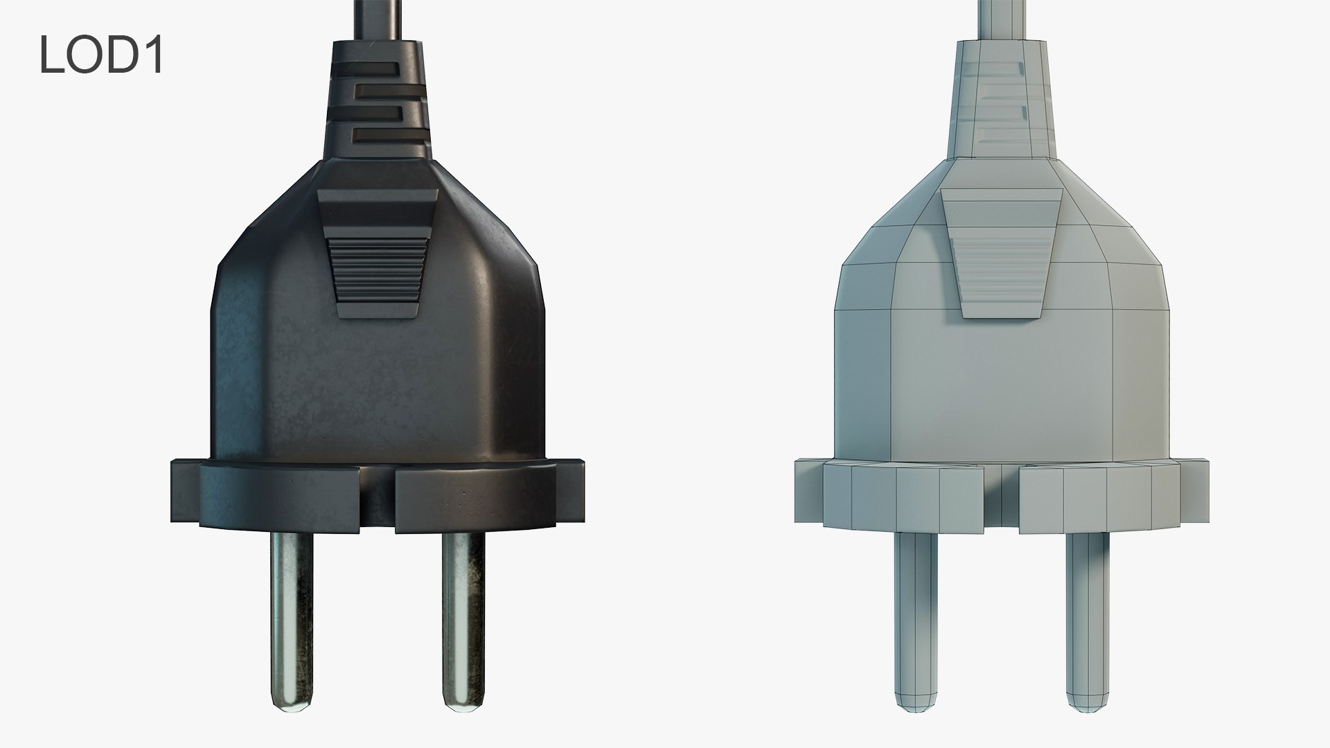 3D European Electrical Plug Type C - TurboSquid 2276328