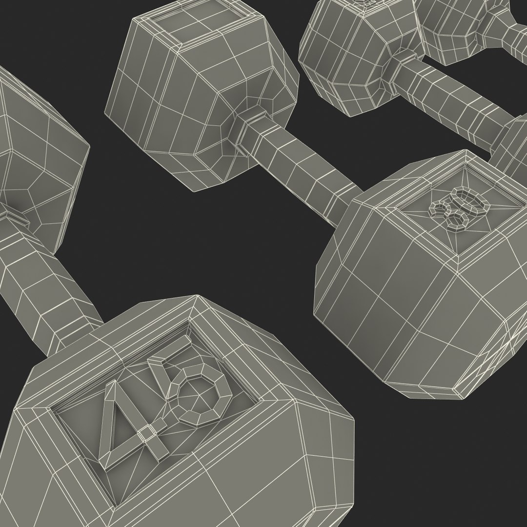 3d dumbbells v5 model