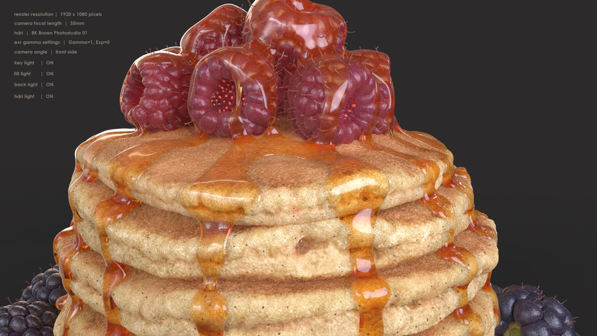 Pancakes with toppings vol 2 model - TurboSquid 1968753