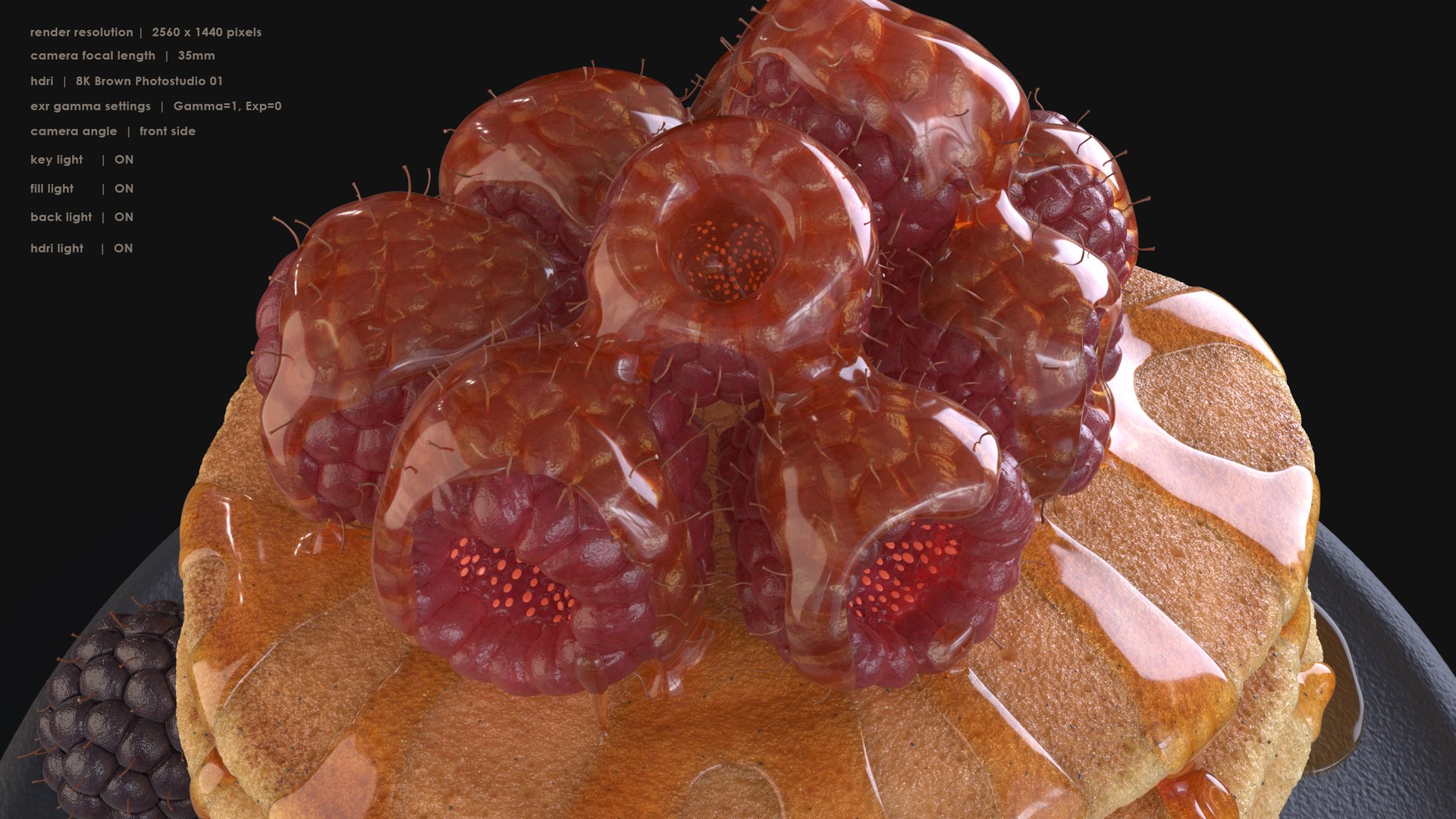 Pancakes with toppings vol 2 model - TurboSquid 1968753