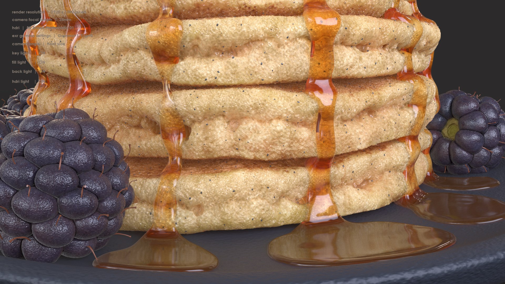 Pancakes with toppings vol 2 model - TurboSquid 1968753