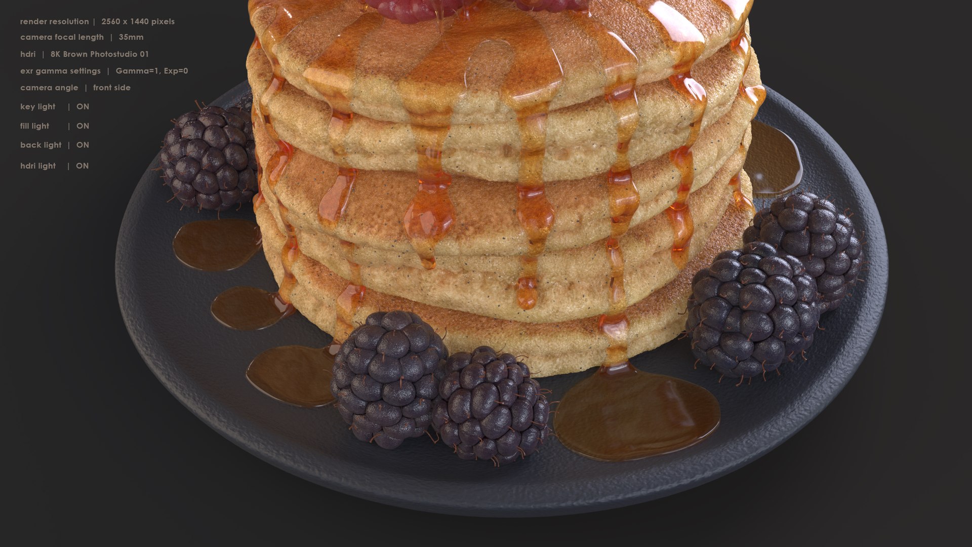 Pancakes with toppings vol 2 model - TurboSquid 1968753