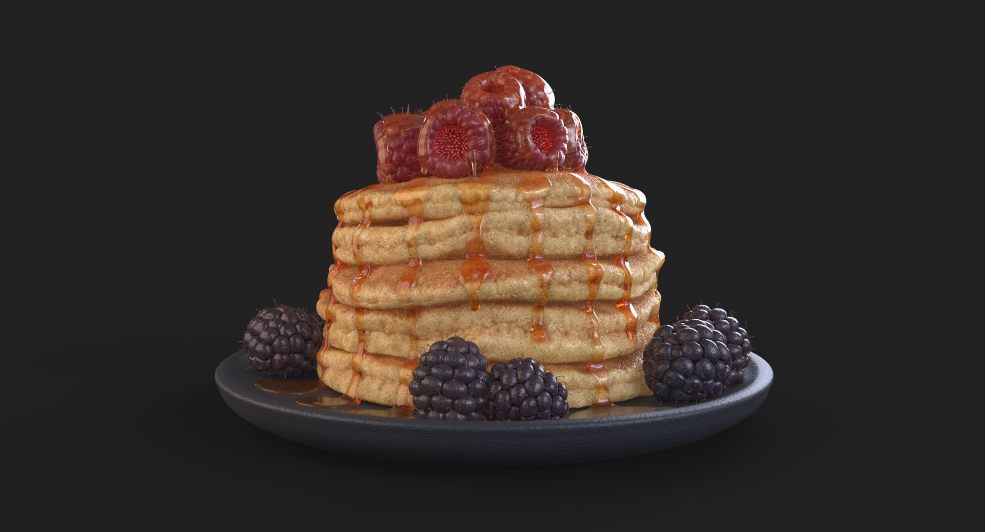 Pancakes with toppings vol 2 model - TurboSquid 1968753