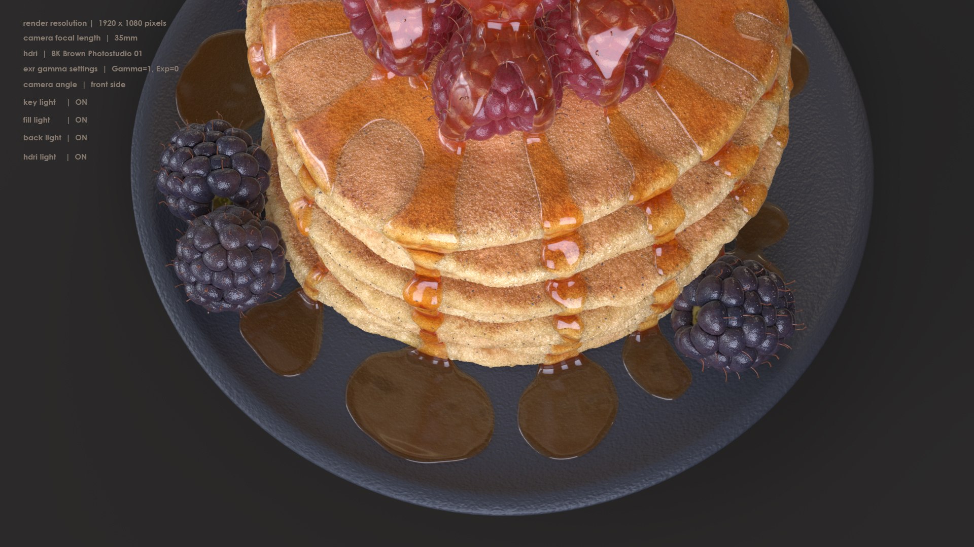 Pancakes with toppings vol 2 model - TurboSquid 1968753
