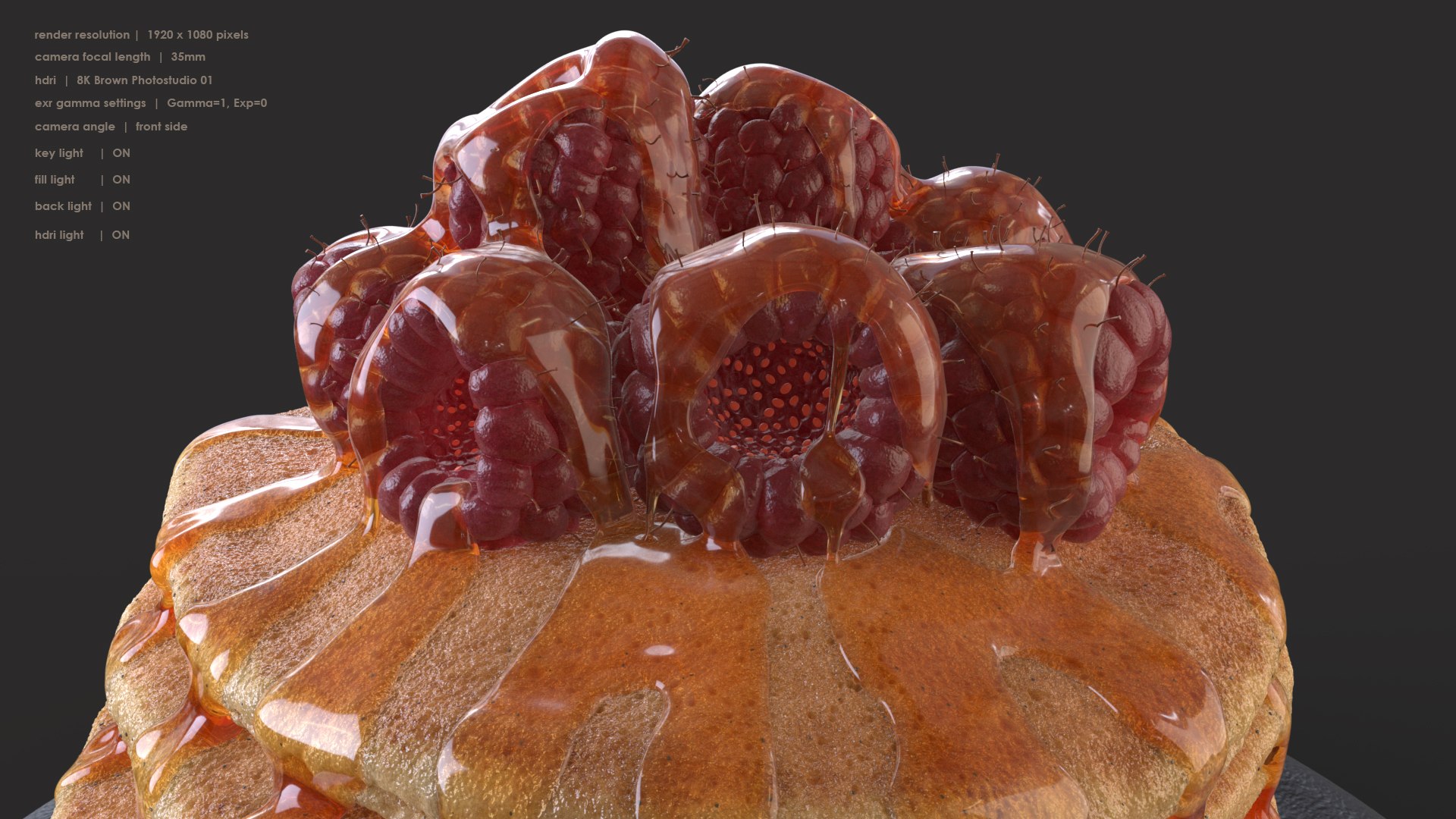 Pancakes with toppings vol 2 model - TurboSquid 1968753