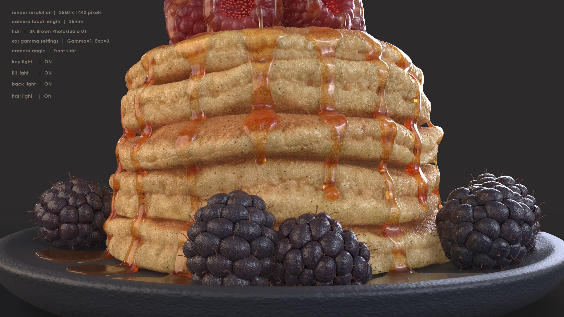 Pancakes with toppings vol 2 model - TurboSquid 1968753