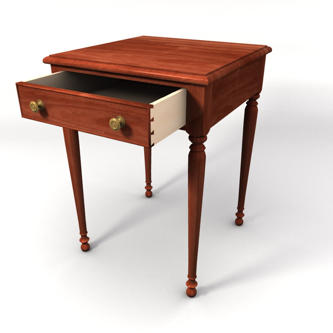 Traditional Sheraton Style Table 3d Model