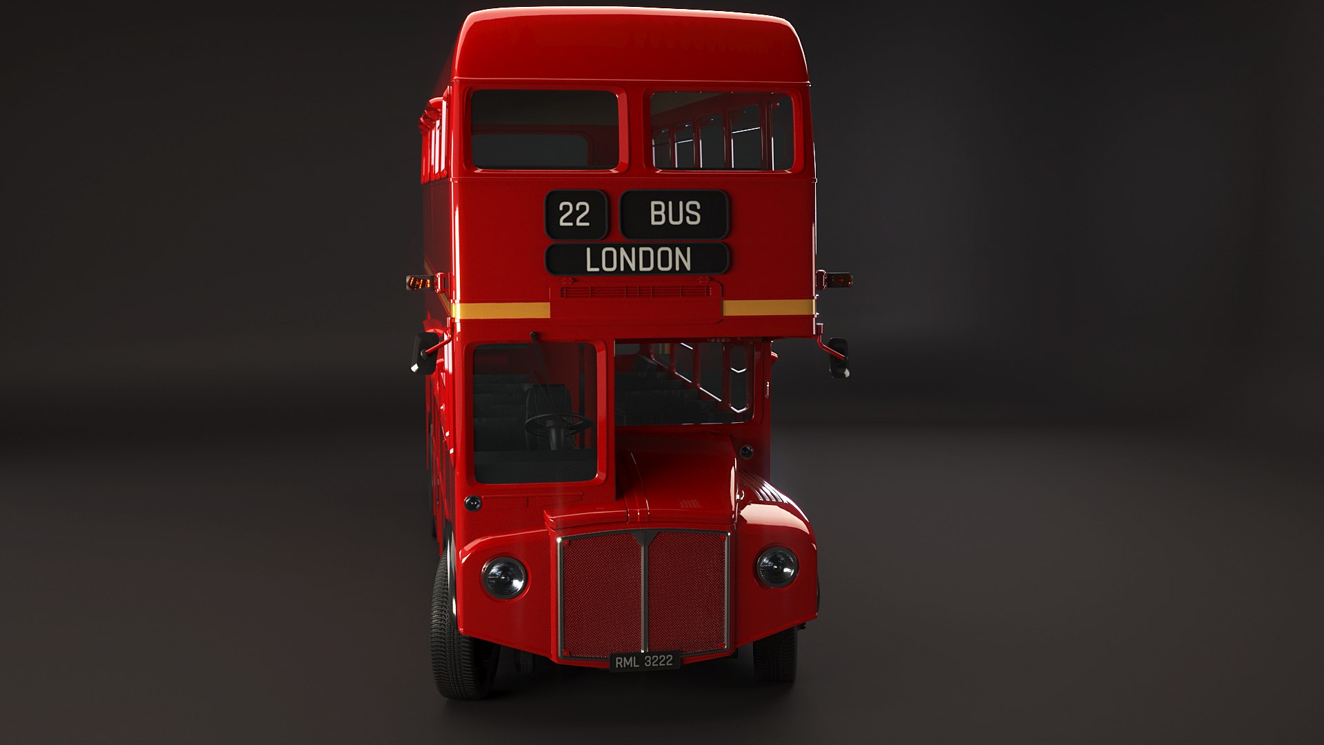 3D Routemaster Classic London Bus - TurboSquid 2316044