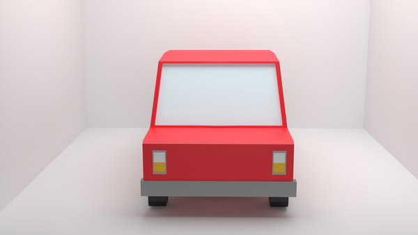 Cartoony low poly car 3D model - TurboSquid 1985170