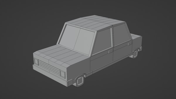 Cartoony low poly car 3D model - TurboSquid 1985170
