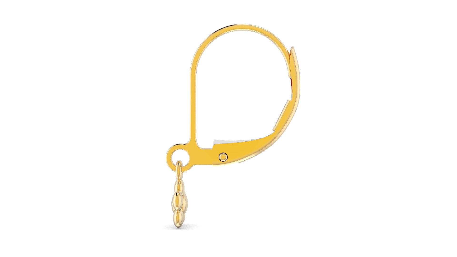 Lever Back Earring Finding 3D Model - TurboSquid 2021717