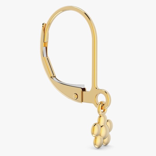 Lever Back Earring Finding 3D model - TurboSquid 2021717