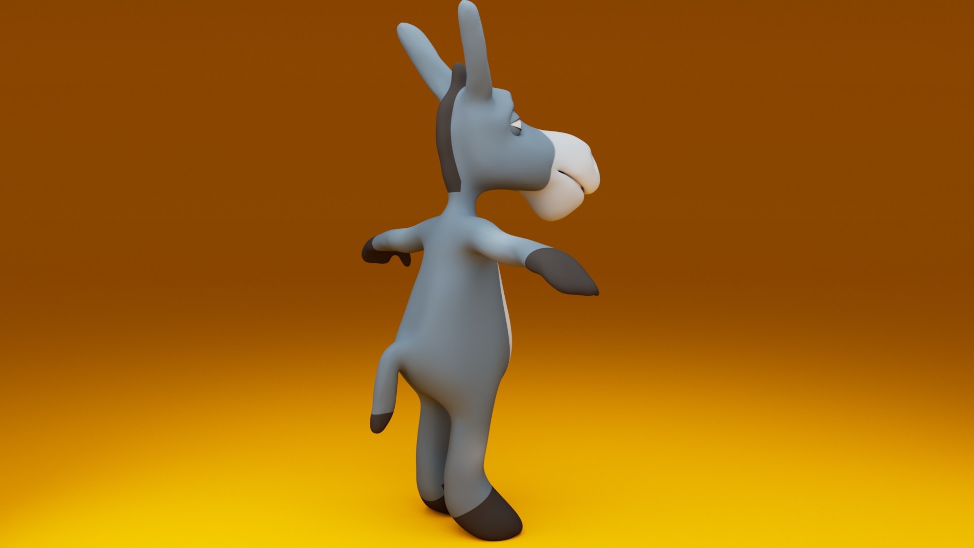 Stylized Cartoon Anthropomorphic Donkey 3D Model 3D - TurboSquid 2202582
