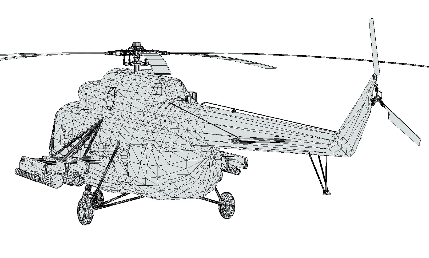 Military Transport Helicopter 3D Model - TurboSquid 2292150