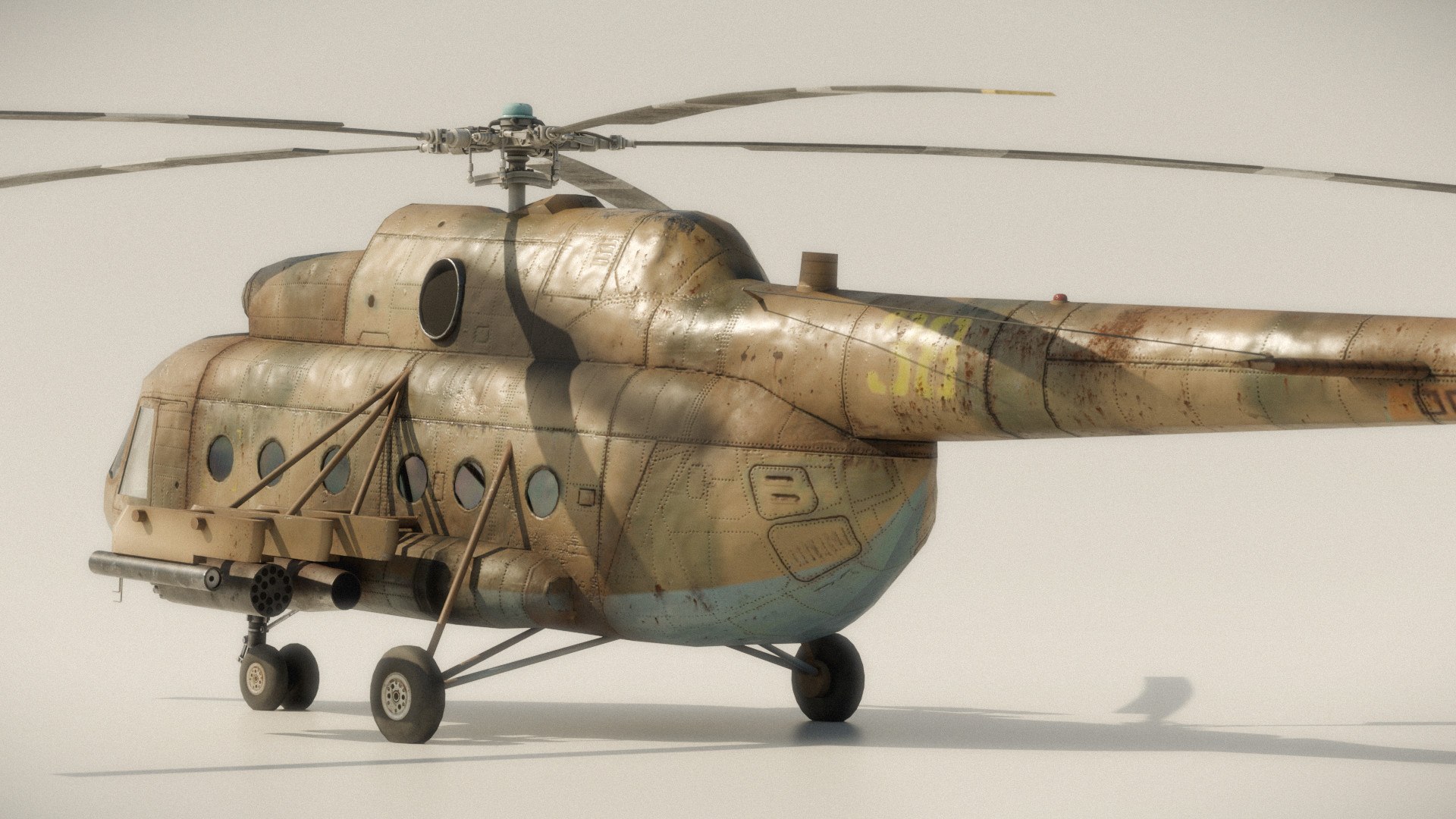 Military Transport Helicopter 3D Model - TurboSquid 2292150